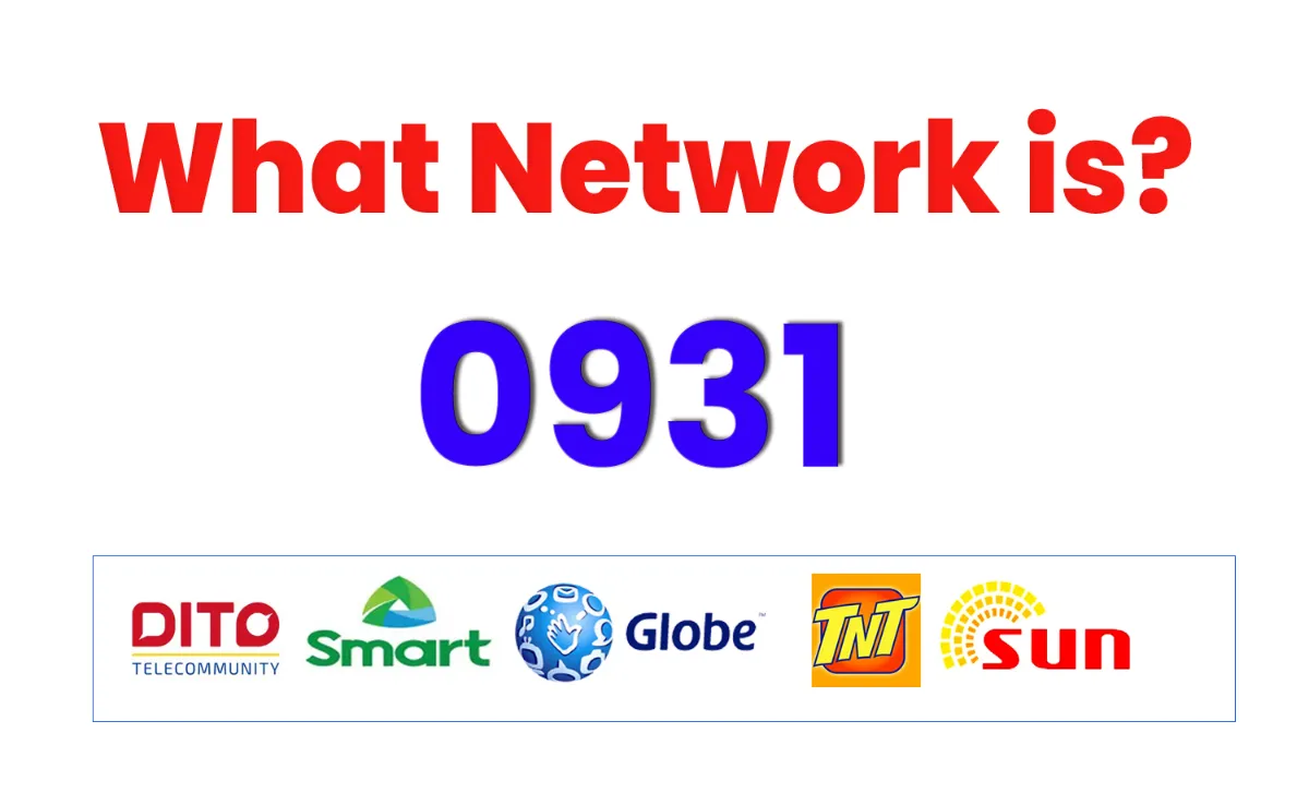 0931 What Network - (Globe, Smart Or Sun Cellular) Prefix